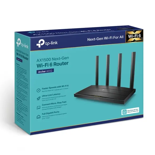 TP-Link Archer AX12 AX1500 Dual-Band Wi-Fi 6 Router – High Speed Next-Gen Internet - Techmoon ...